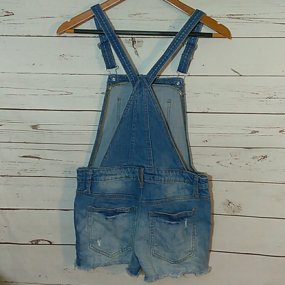 Ashley Mason | Jeans | Denim Bib Overall Shorts Size Xs | Poshmark